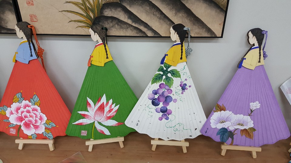 민화부채 - 한복부채 | 솜씨당