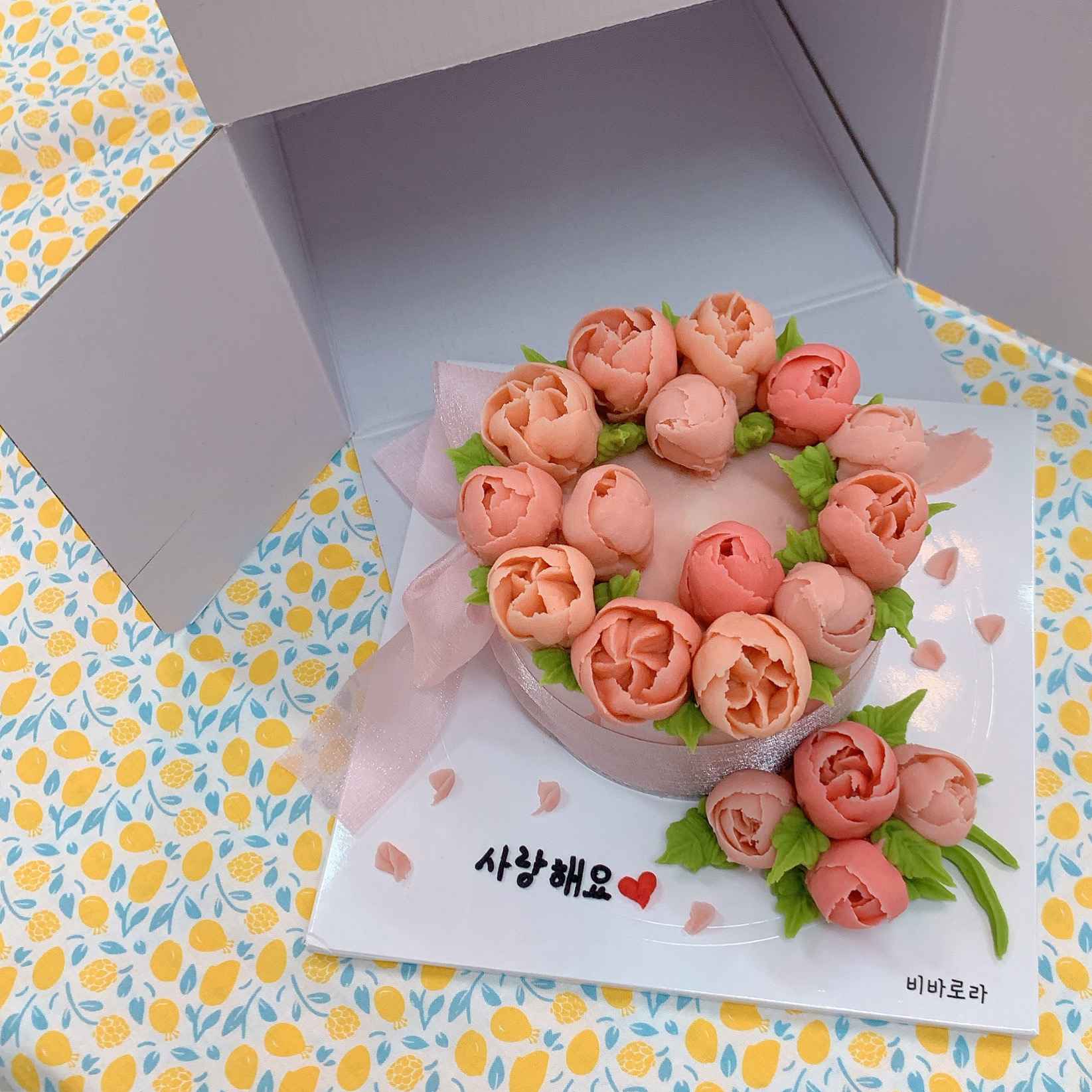 [영등포] 앙금플라워 꽃다발 한 가득 느낌의 떡케이크 만들기 | 솜씨당