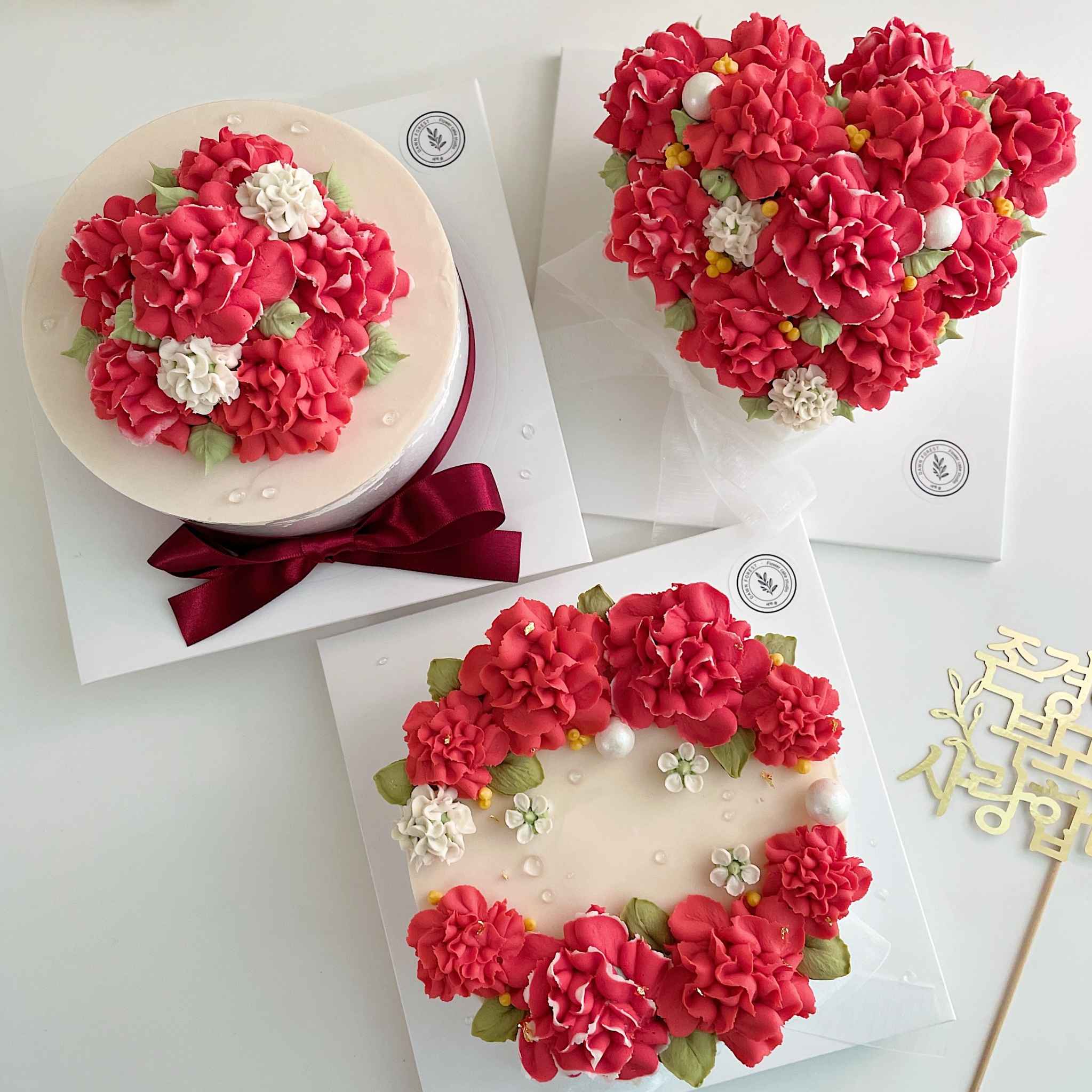 [강서구] 앙금플라워 떡케이크 카네이션 케이크 | 솜씨당