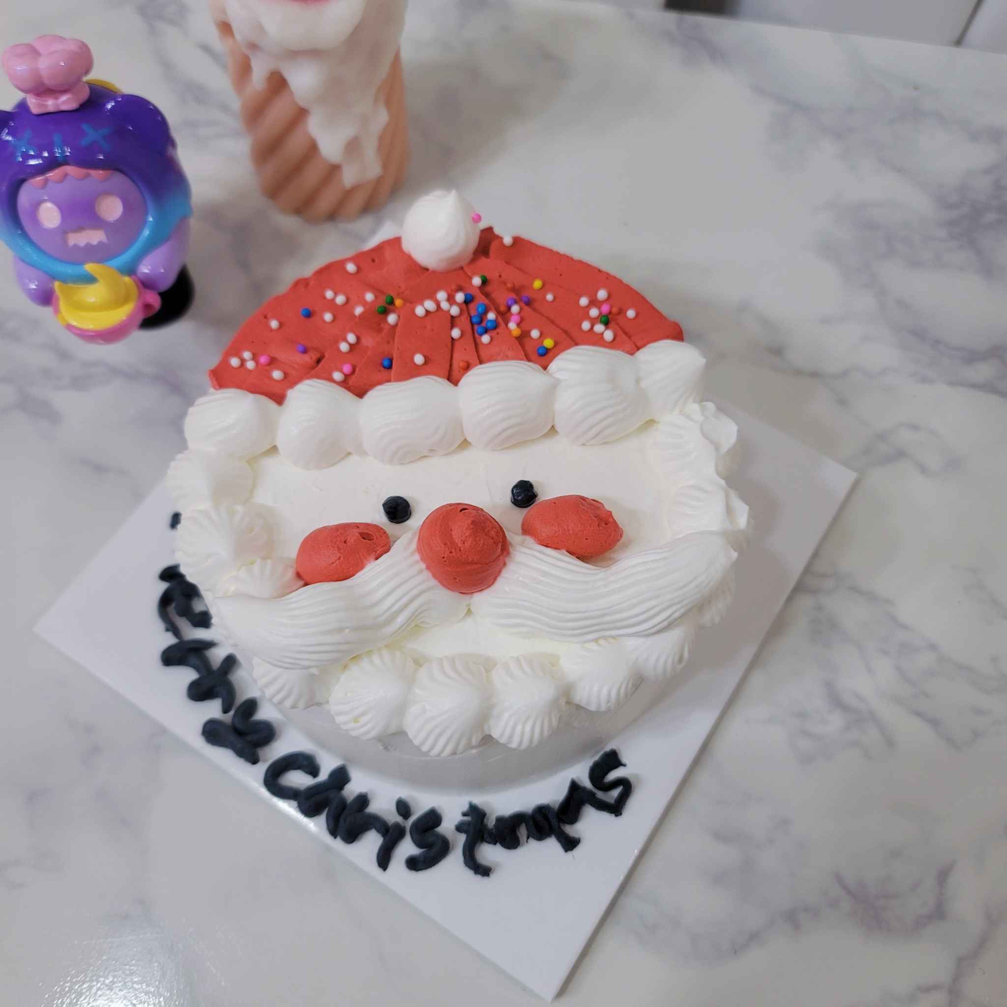 [인천] 2인 1케이크 만들기 가능! 크리스마스 산타케이크 만들기(사람용O) | 솜씨당