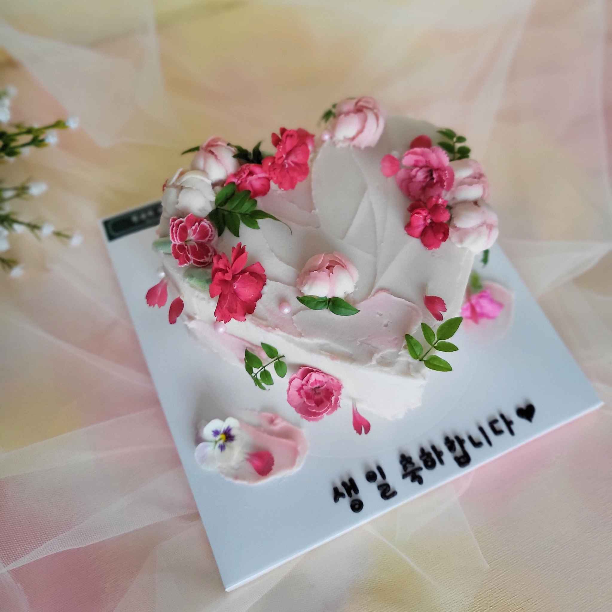 [인천] 안전한 식용꽃으로 꾸미는 생화떡케이크 만들기 | 솜씨당