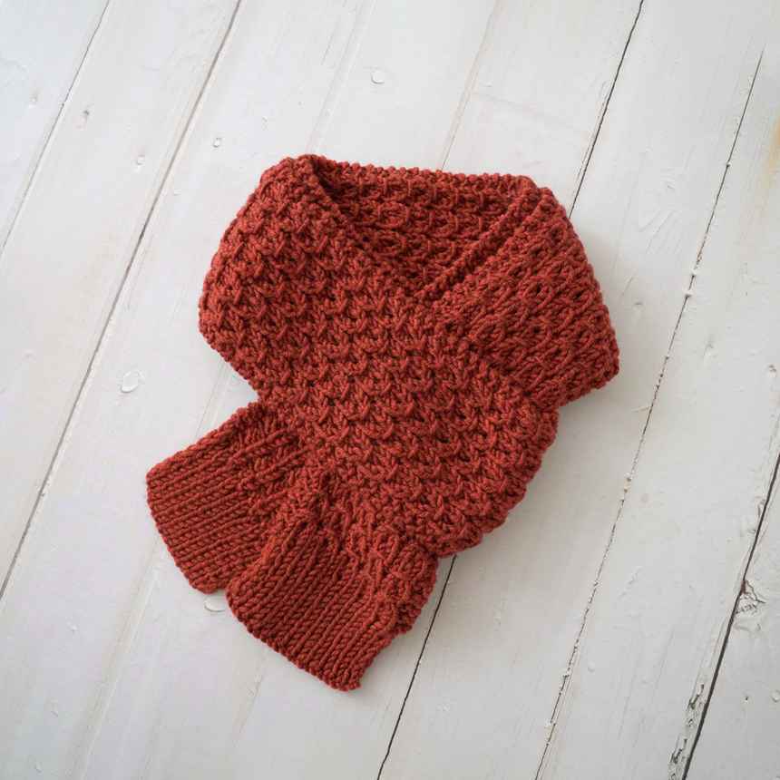 [DIY 키트] 노블 미니 머플러 - 대바늘 뜨개질 패키지 | 솜씨당